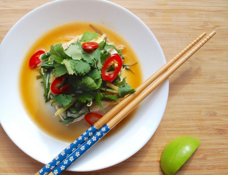 Chinese Style Steamed Fish with Ginger & Spring Onion - FoodMarble Blog